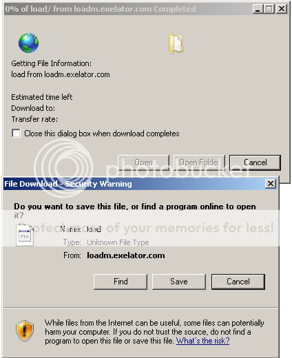 loadm.exelator.com - Am I infected? What do I do?